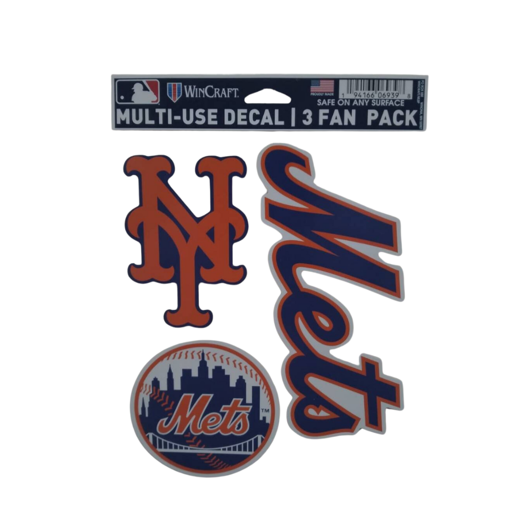 MULTI USE DECAL 3 PIECE SET CODIGO MUD MLB METS TEAM COLOR – The Fan
